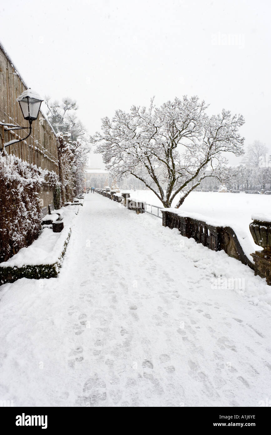 Mirabell gardens winter hi-res stock photography and images - Alamy