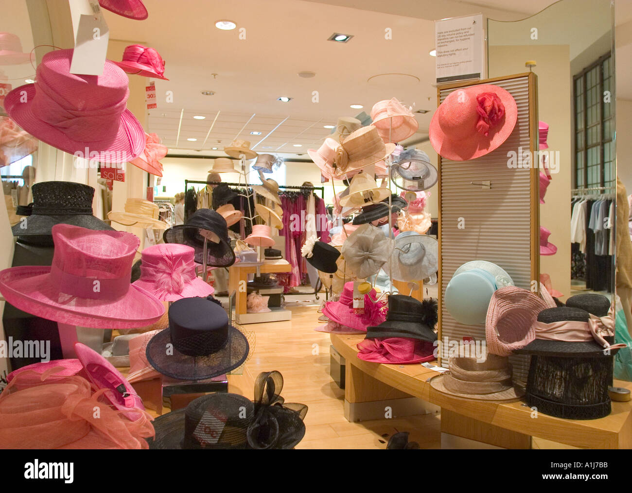 Interior of Kensington store High Street Kensington London Stock Photo ...