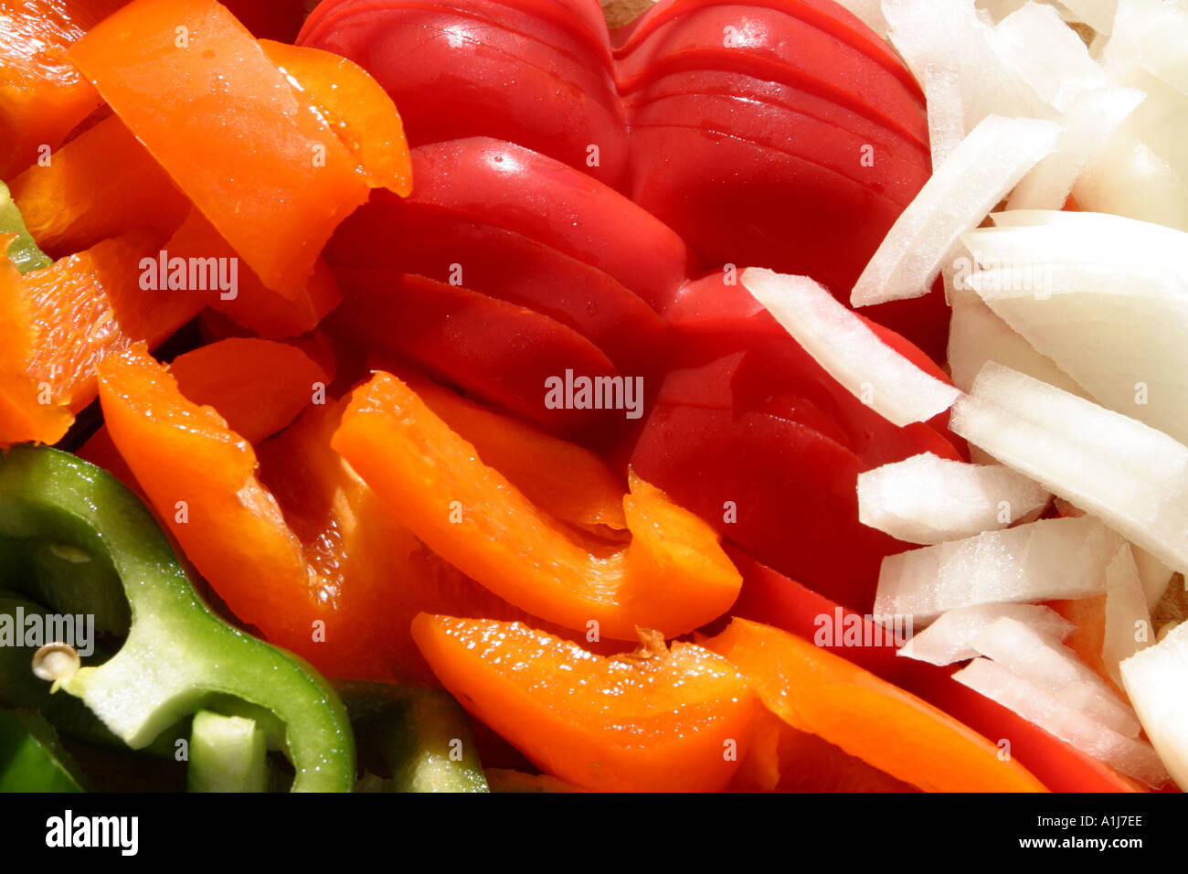 Chopped capsicum onions hi-res stock photography and images - Alamy