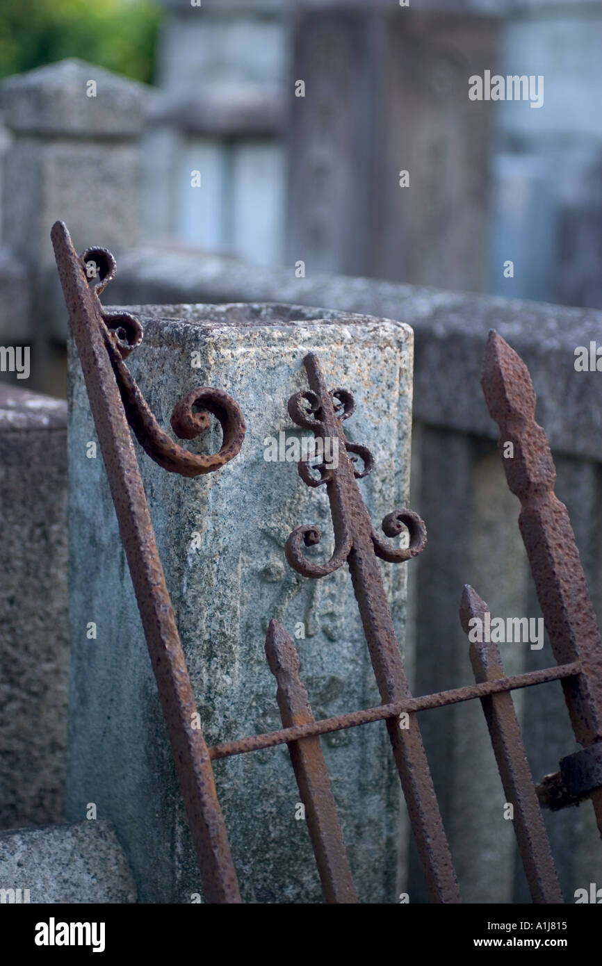 Iron Gate in a Cemetary Stock Photo - Alamy