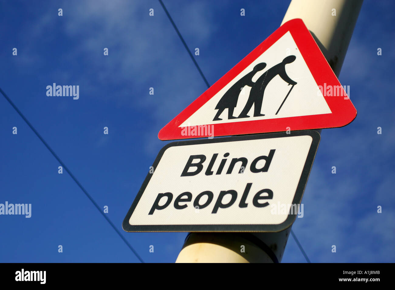 Blind people sign hi-res stock photography and images - Alamy