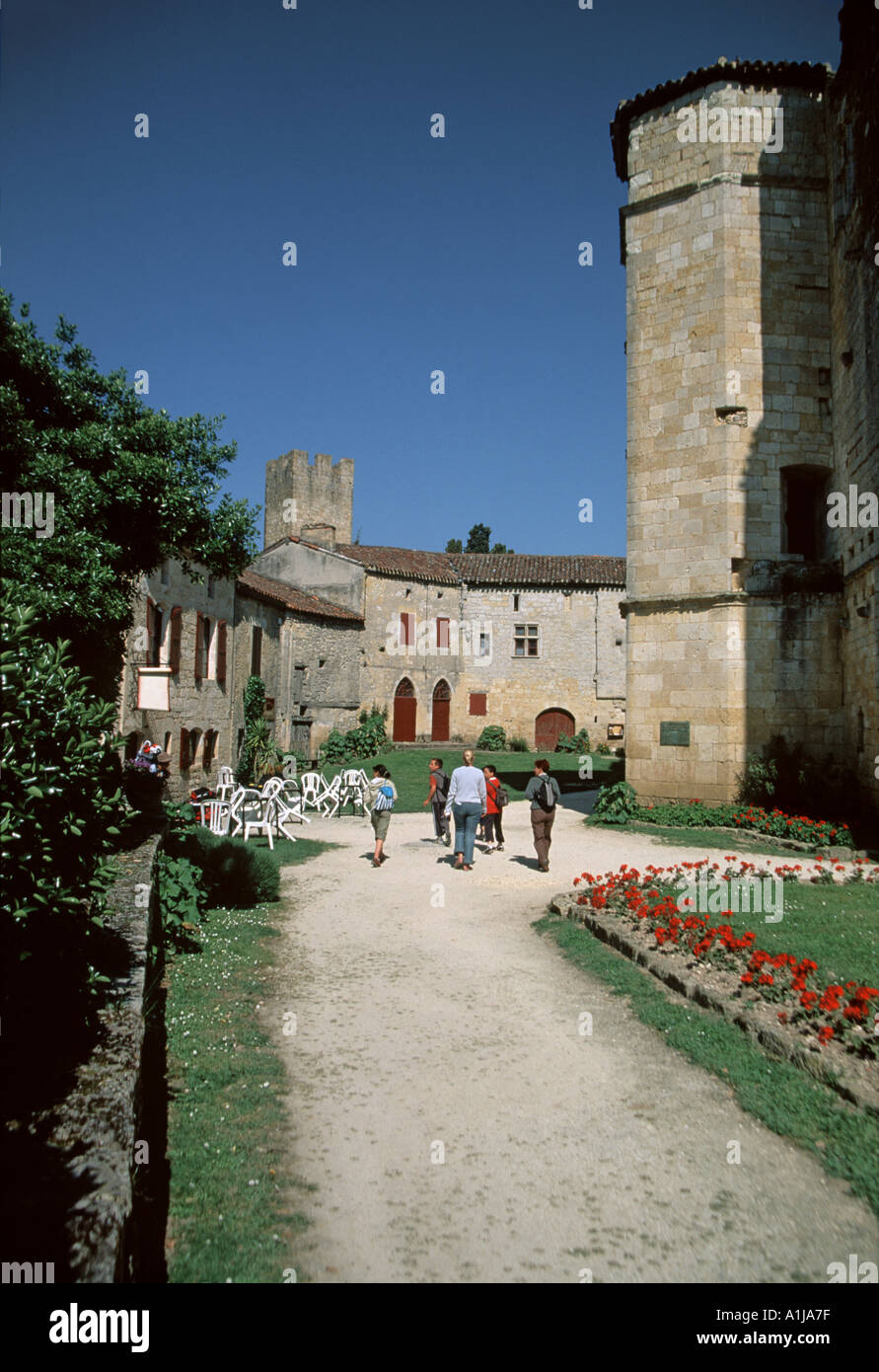 The 13th Century Fortified Plus Beau Village of Larressingle Stock ...