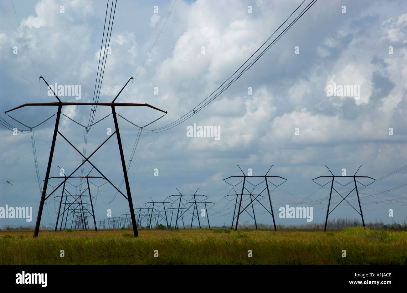 Steel electric power towers. USA Stock Photo - Alamy