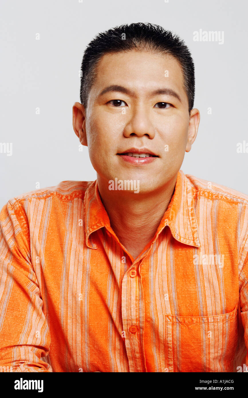 Portrait of a mid adult man smiling Stock Photo - Alamy