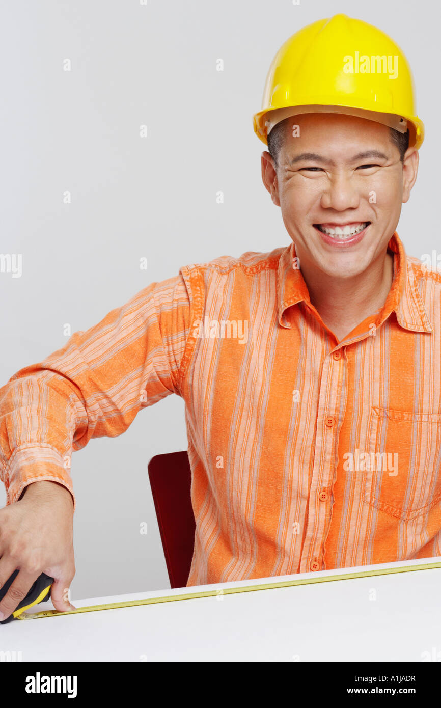 Portrait positive asian engineer sitting hi-res stock photography and ...