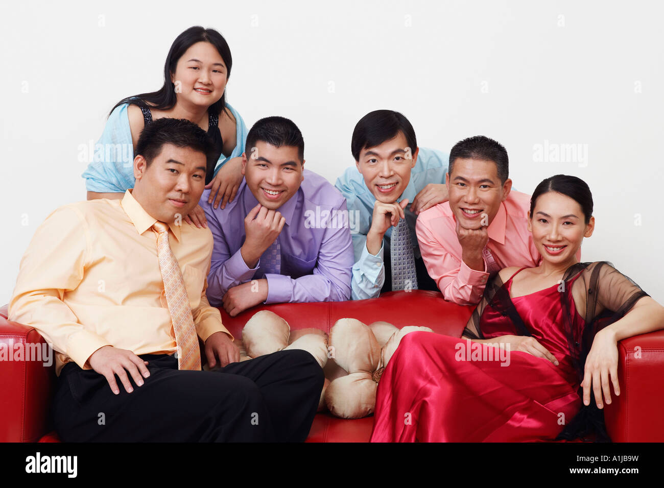 Portrait of a group of business executives posing Stock Photo - Alamy