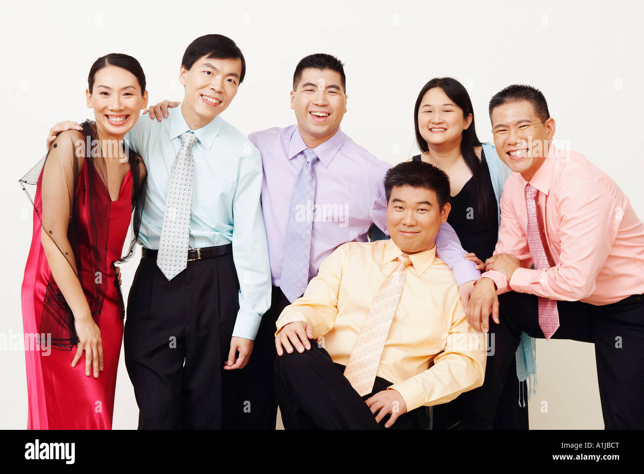 Portrait of a group of business executives posing Stock Photo - Alamy