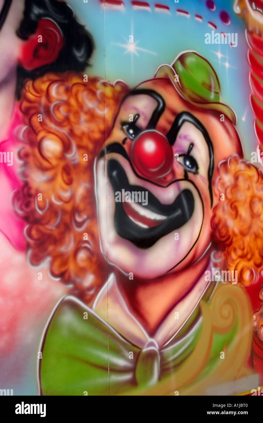 Circus clown painting hi-res stock photography and images - Alamy