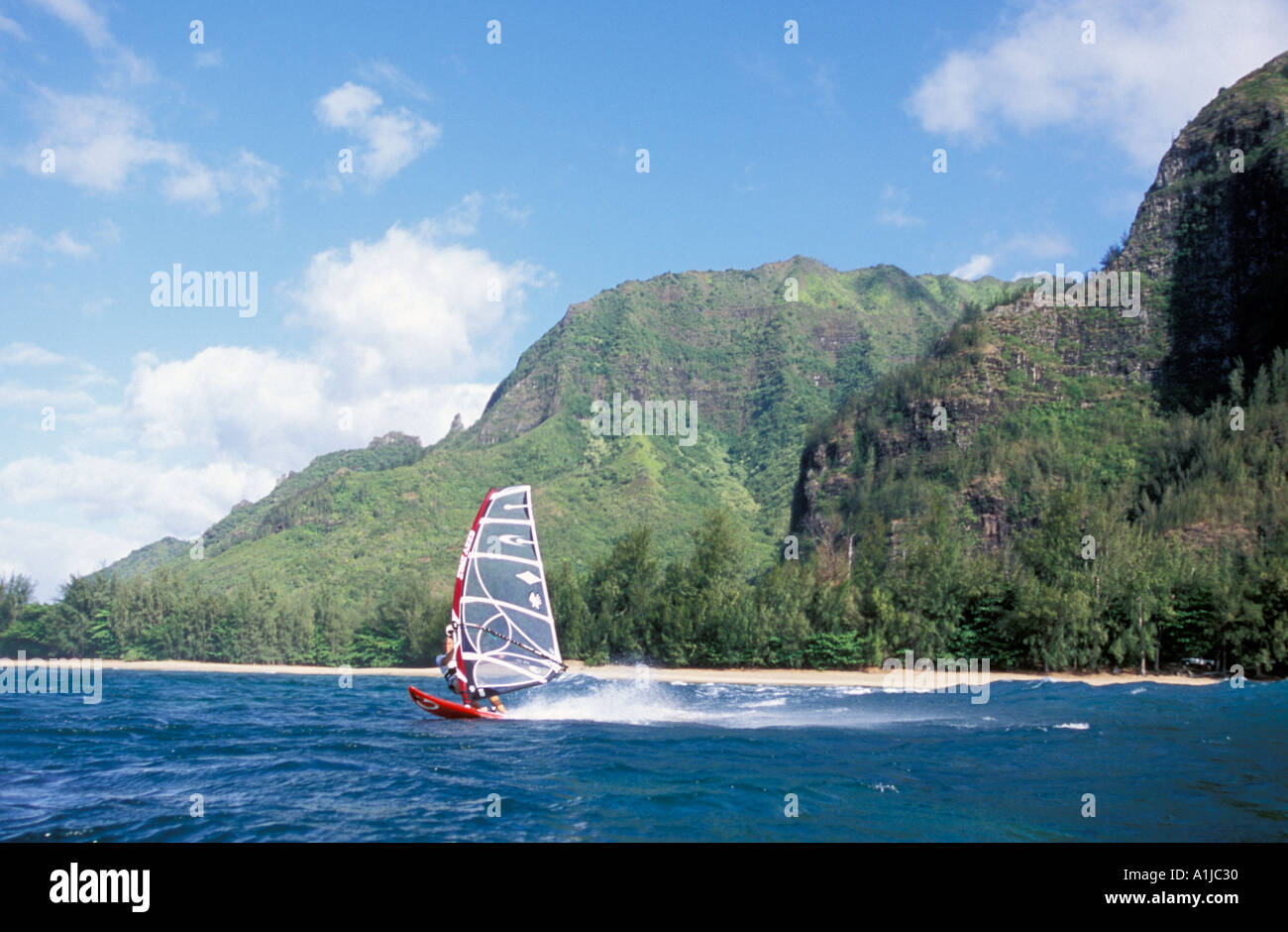 Windsurfing kauai hawaii hi-res stock photography and images - Alamy