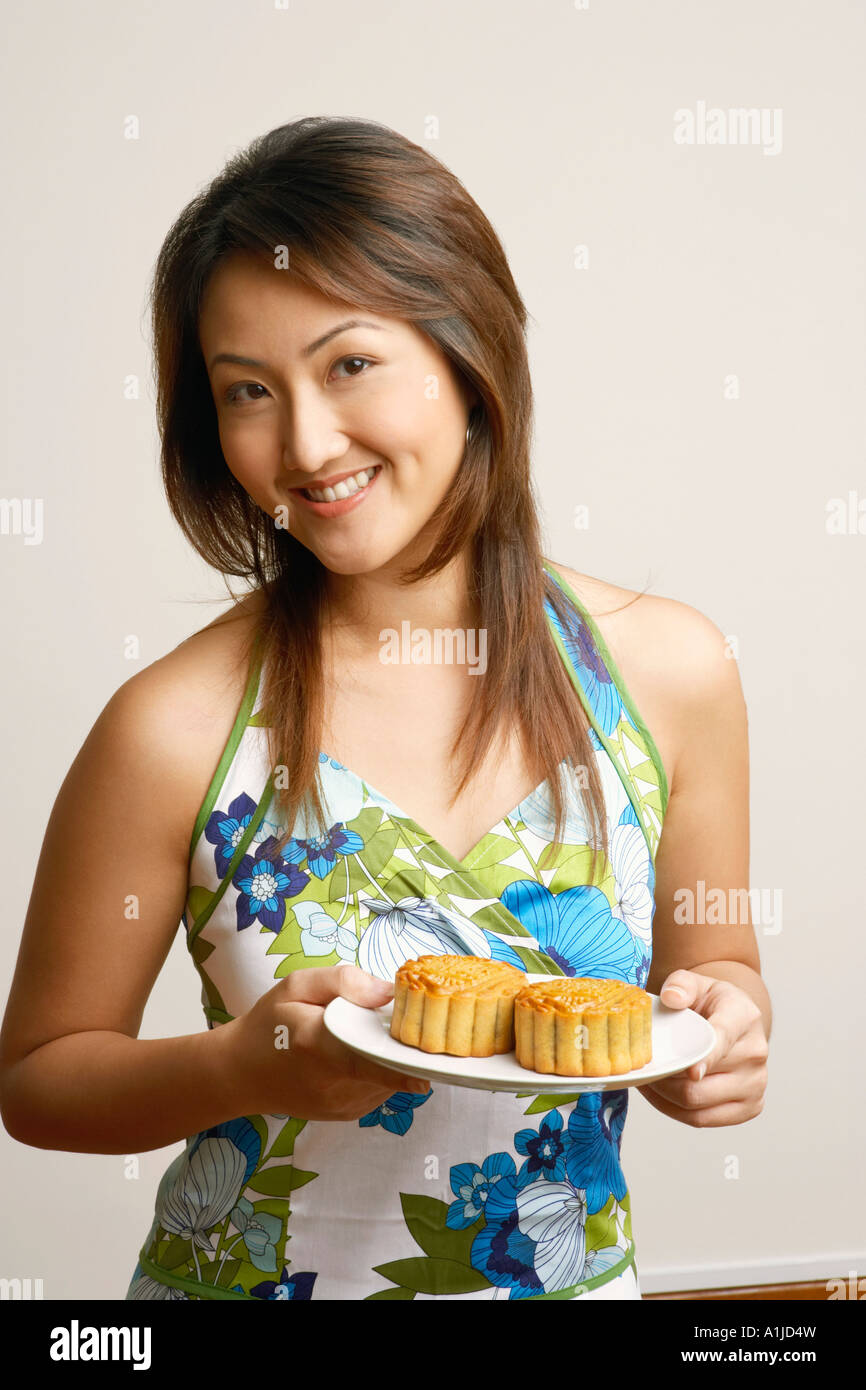 Woman cakes studio shot hi-res stock photography and images - Alamy