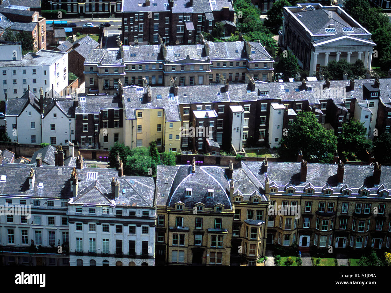 Hope Street and Percy Street with Saint Bride in the top right hand ...