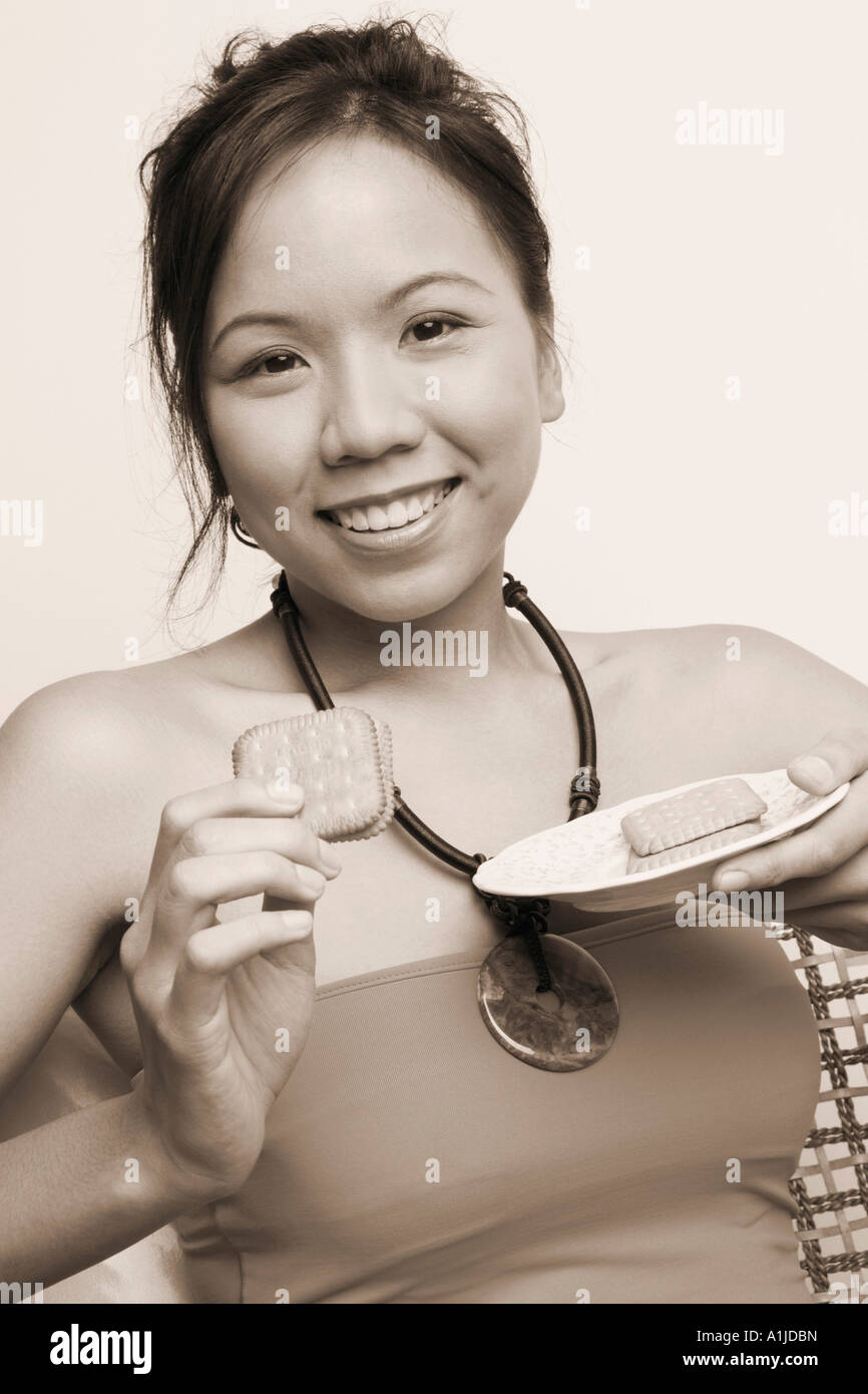 Lady holding biscuits hi-res stock photography and images - Alamy