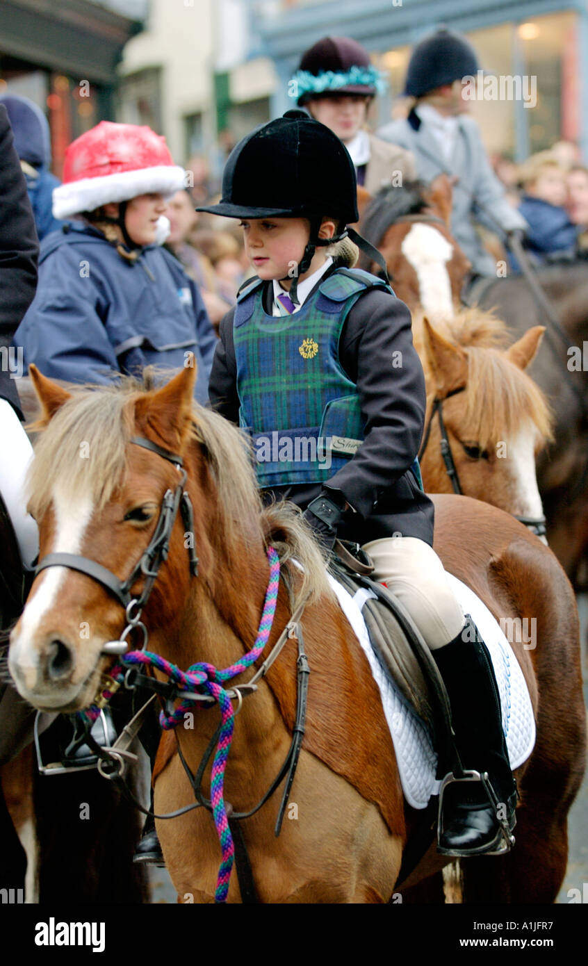 Golden Valley Hunt assemble for Boxing Day Hunt at the Town Clock ...