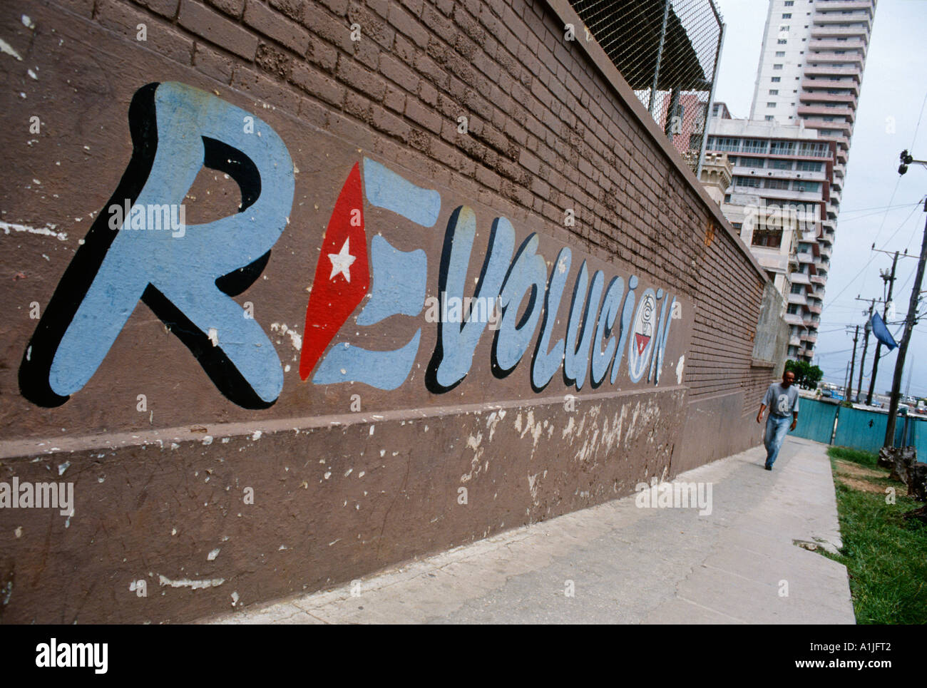 Communist slogan cuba hi-res stock photography and images - Alamy