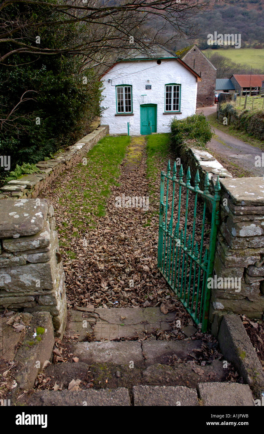 Henllan Baptist Chapel dated 1805 in Vale of Ewyas Honddu Valley in the ...