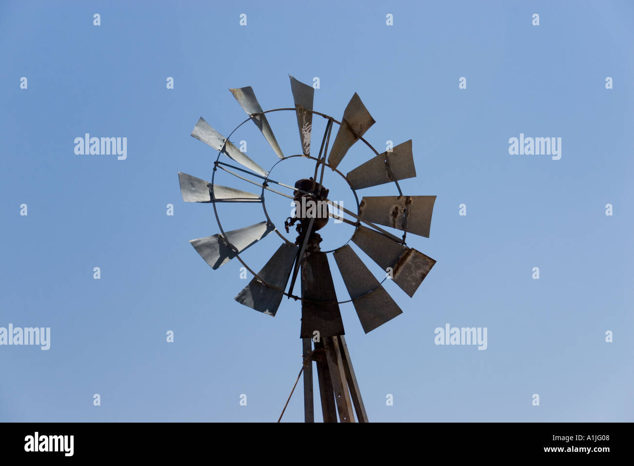 Old style wind mill Stock Photo - Alamy