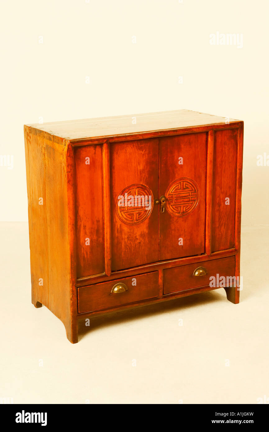 Close-up of a wooden cabinet Stock Photo - Alamy
