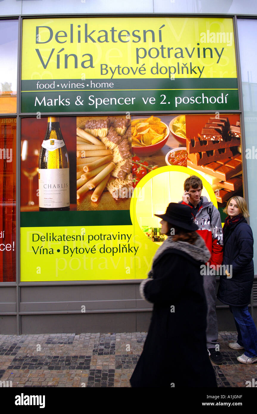 marks and spencer delicatessen department store green yellow winter ...