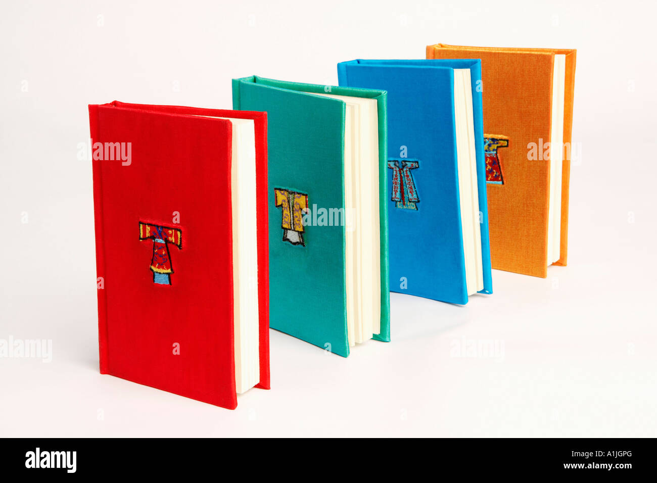 Books in colour order hi-res stock photography and images - Alamy