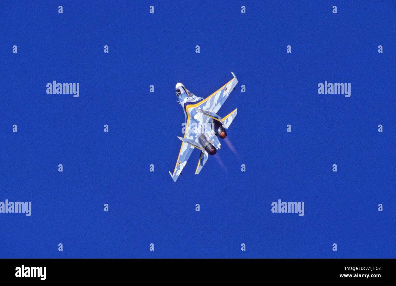 Ukrainian Air Force Sukhoi Su-27 Flanker fighter aircraft Stock Photo ...