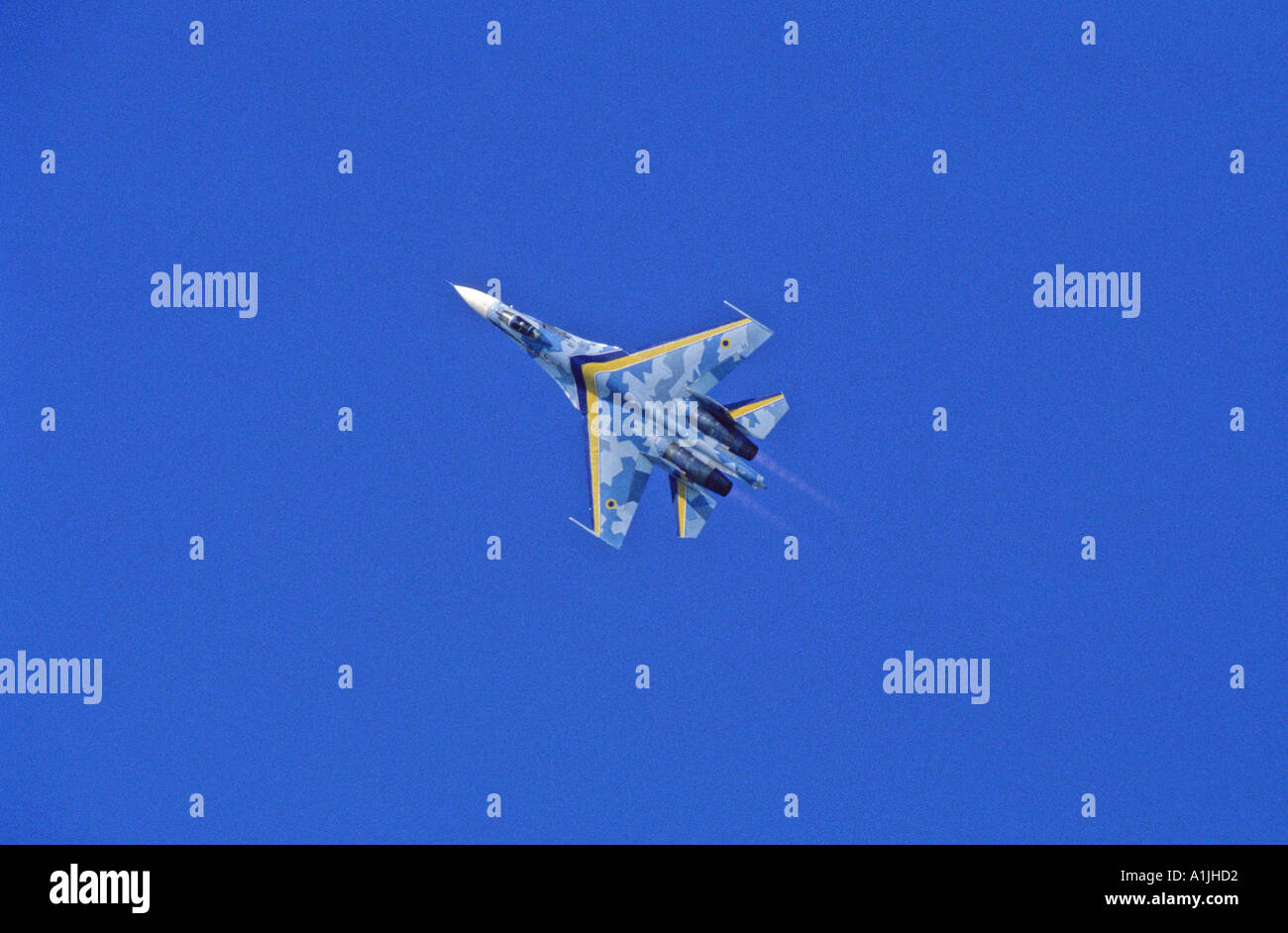 Ukrainian Air Force Sukhoi Su-27 Flanker fighter aircraft Stock Photo ...