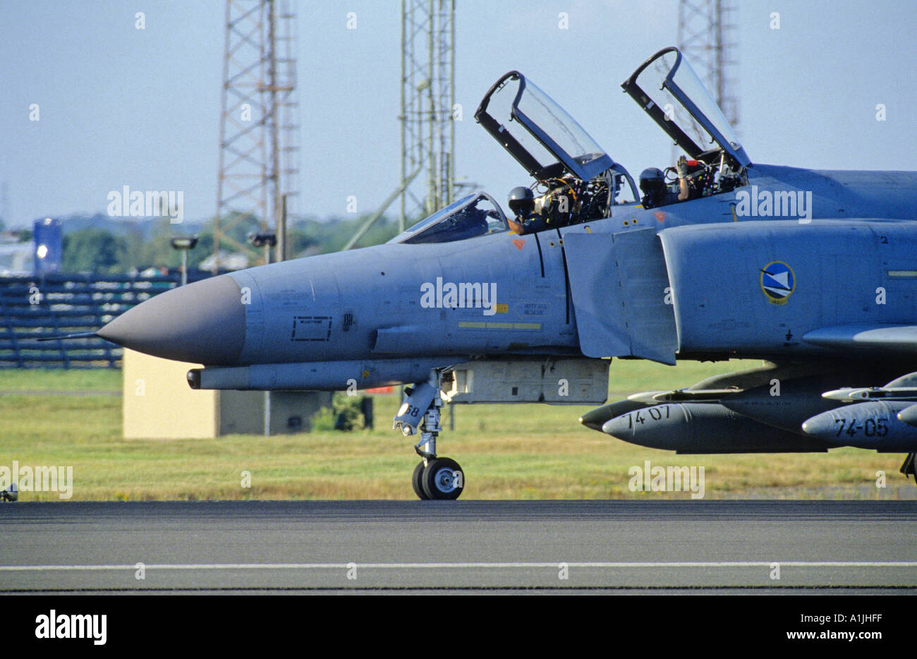German Air Force McDonnell Douglas F-4 Phantom is taxing at RAF ...
