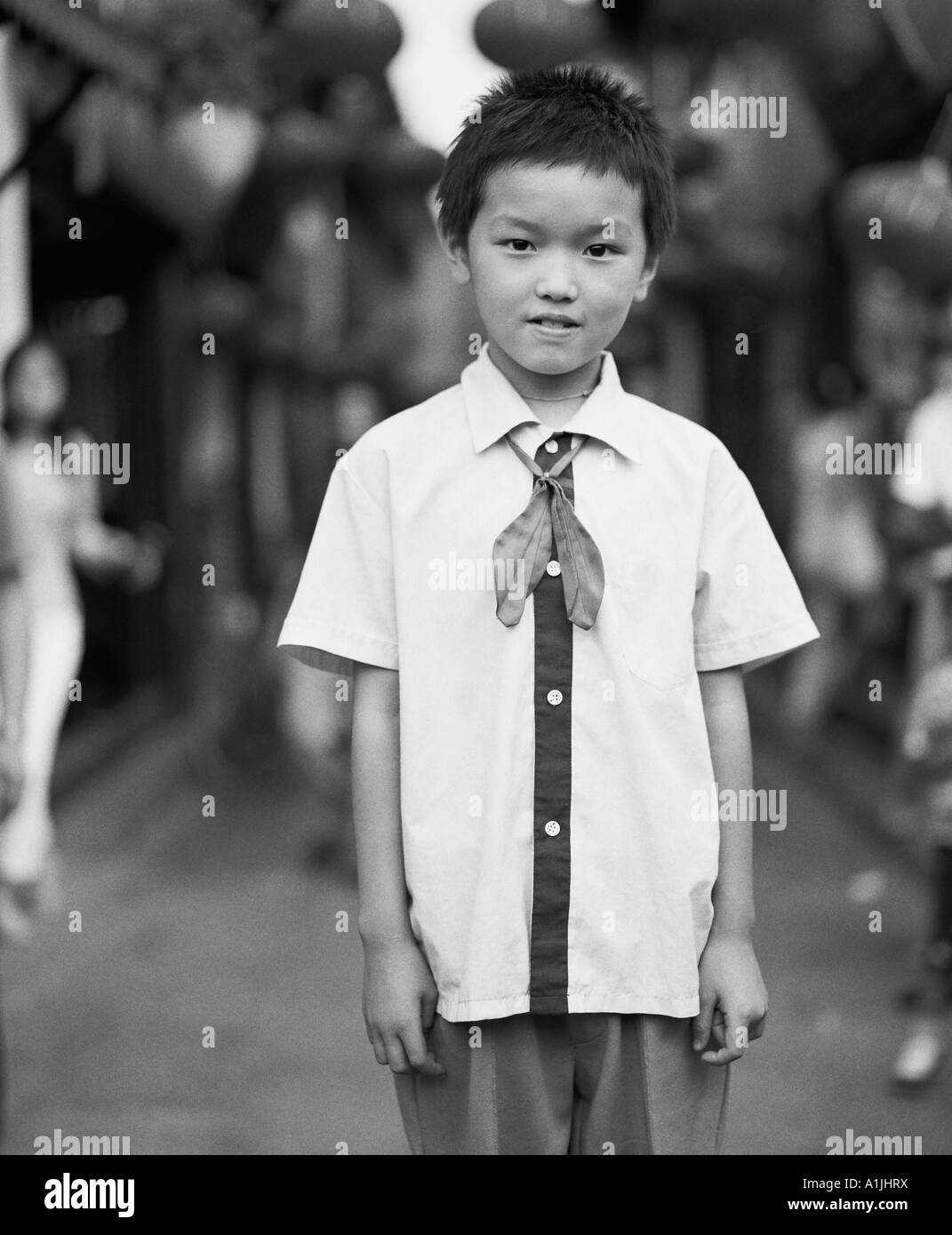 Portrait of a boy standing Stock Photo - Alamy