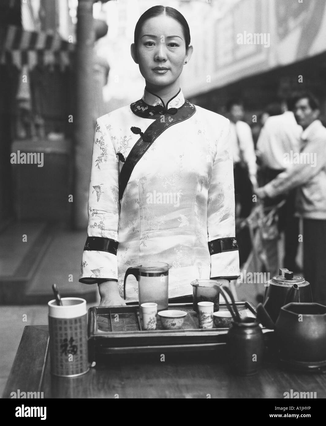 Asian adult woman in Black and White Stock Photos & Images - Alamy