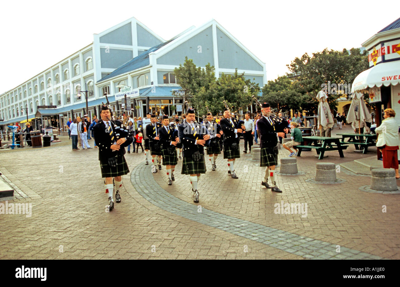 CAPE TOWN SOUTH AFRICA October The Cape Town Highlanders Pipe Band on ...