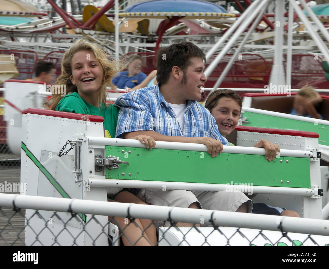 Amusement Park Ride Stock Photo - Alamy