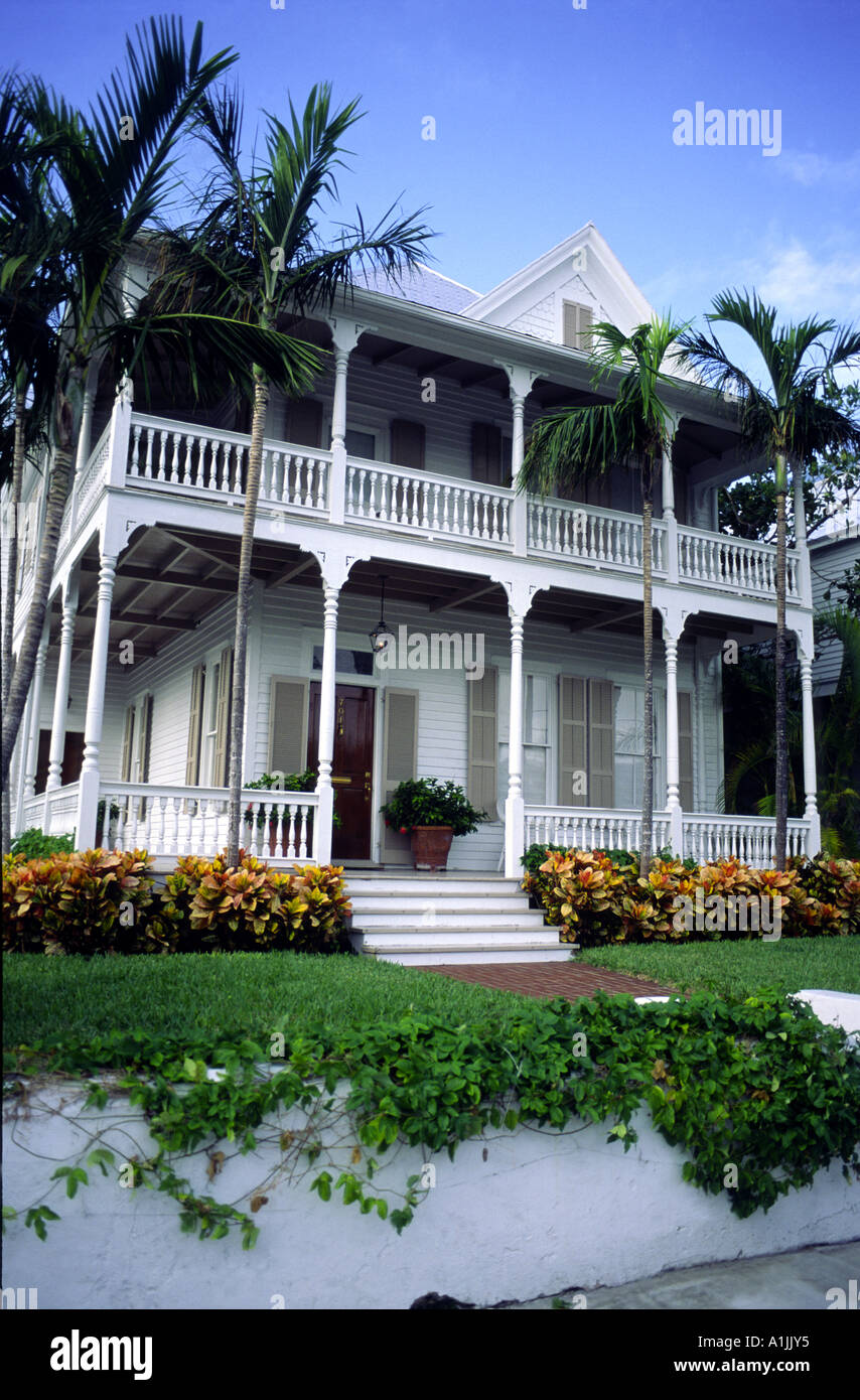 Typical Key West House Florida USA Stock Photo - Alamy