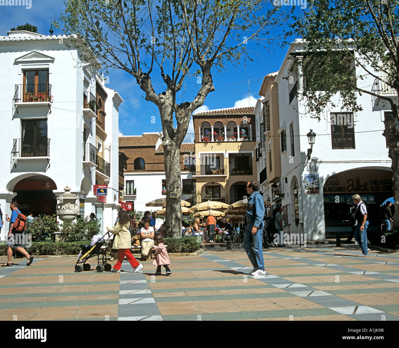 Town centre of nerja hi-res stock photography and images - Alamy