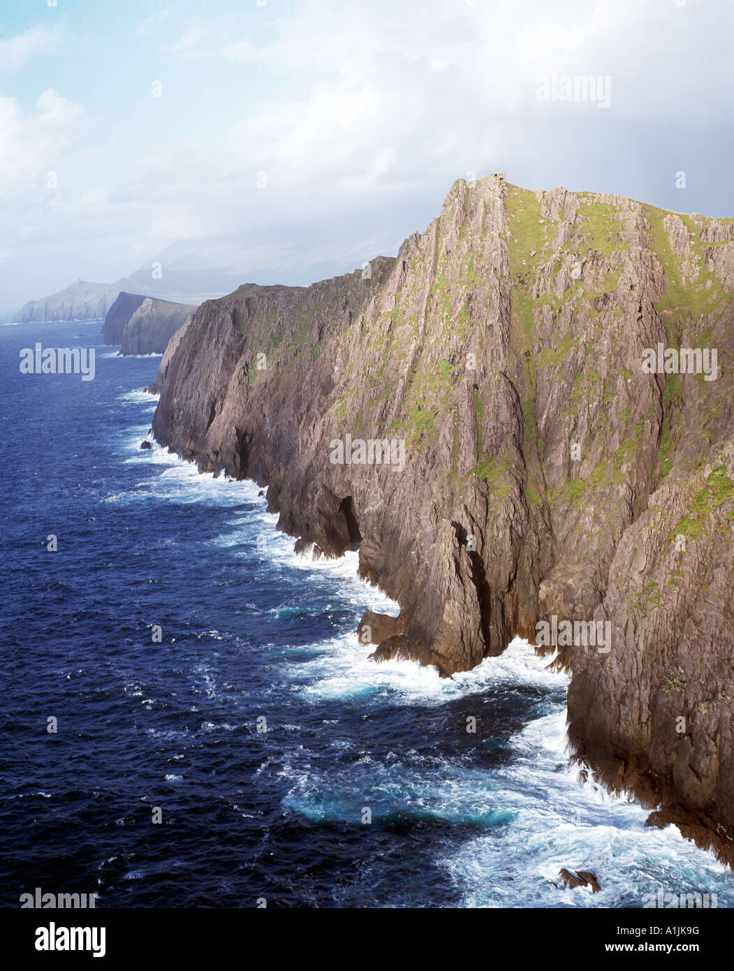 irelands landfall on the atlantic sea coast Stock Photo - Alamy