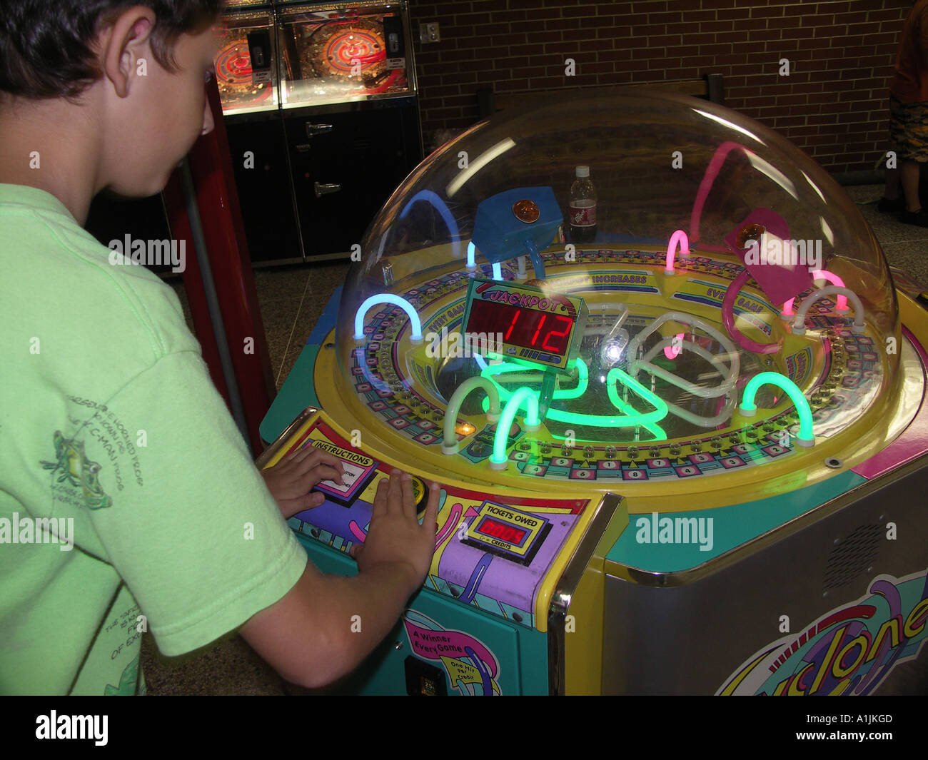 Complicated game indoors at a Arcade Stock Photo - Alamy