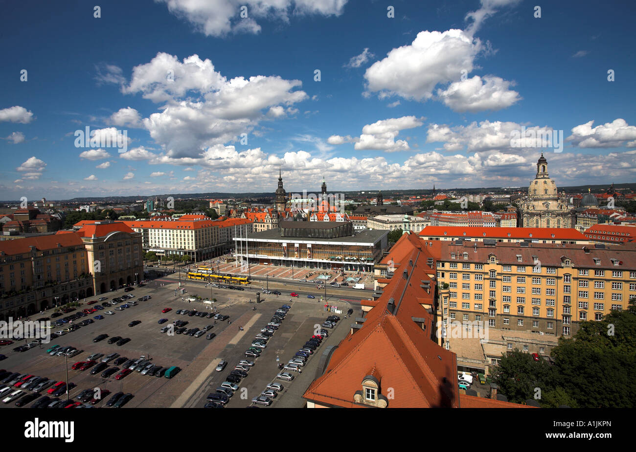 the " Altmarkt" old market in the city of Dresden Stock Photo - Alamy