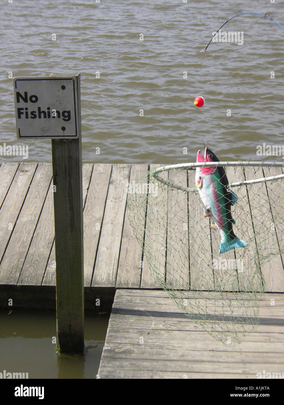 Funny sign fake hi-res stock photography and images - Alamy