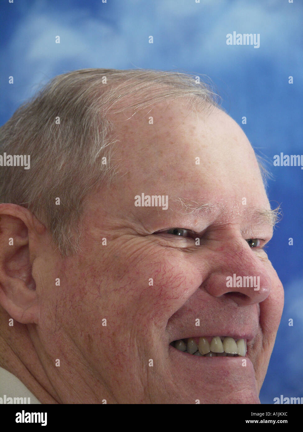 Laughing smile grin happy funny male joyfulness glad humor Stock Photo ...