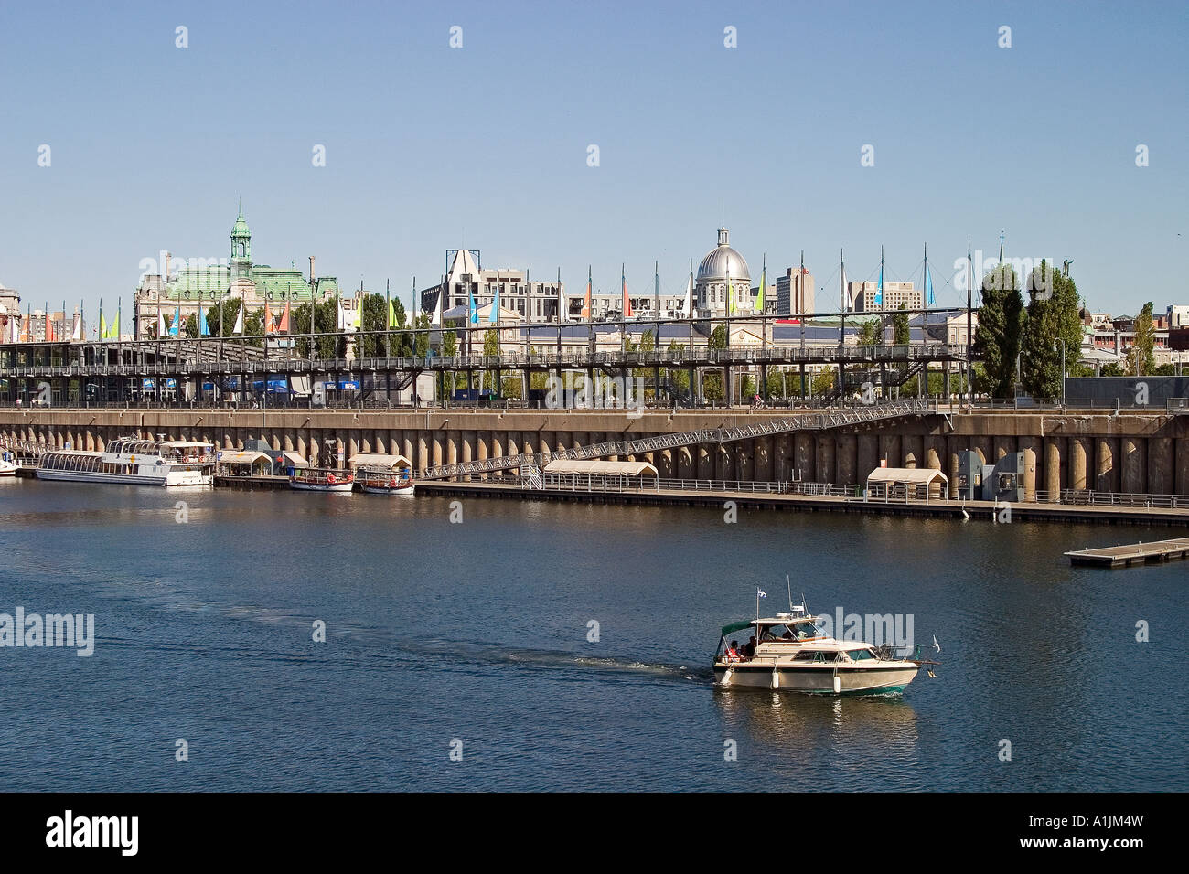 Old harbour front and marina in the old Montreal Stock Photo - Alamy