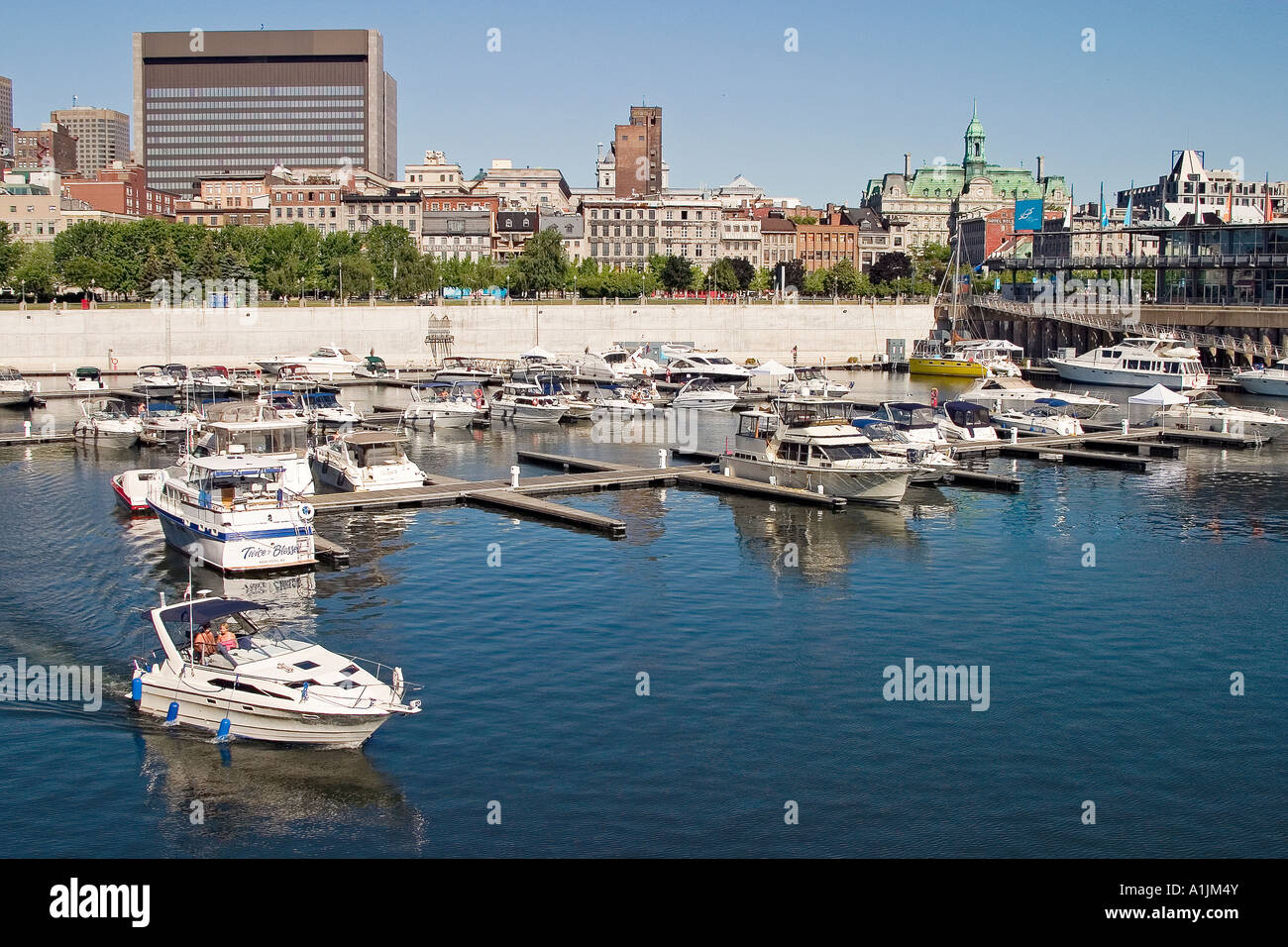 Old harbour front and marina in the old Montreal Stock Photo - Alamy