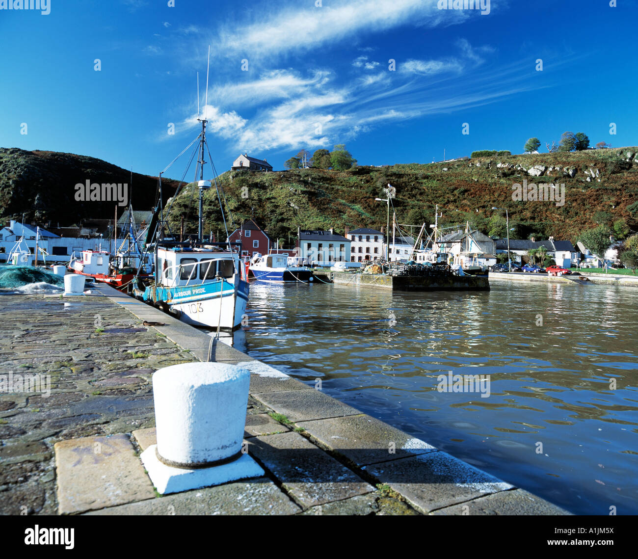 ireland, county waterford, passage east small tidal fishing village on ...