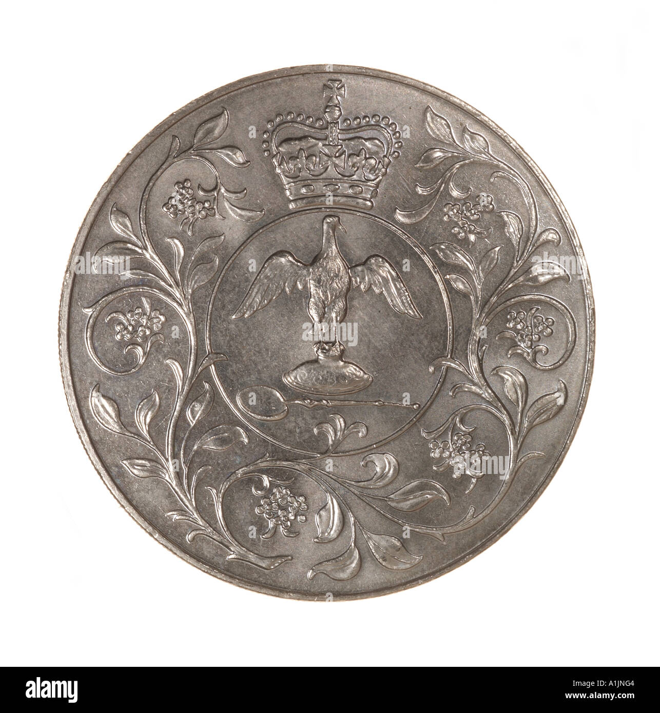 Queen elizabeth ii portrait on 5 pound hi-res stock photography and ...