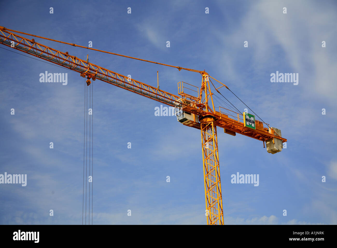 Crane at work Stock Photo - Alamy
