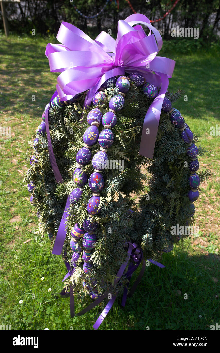decorated easter bush,Osterstrauch Stock Photo - Alamy