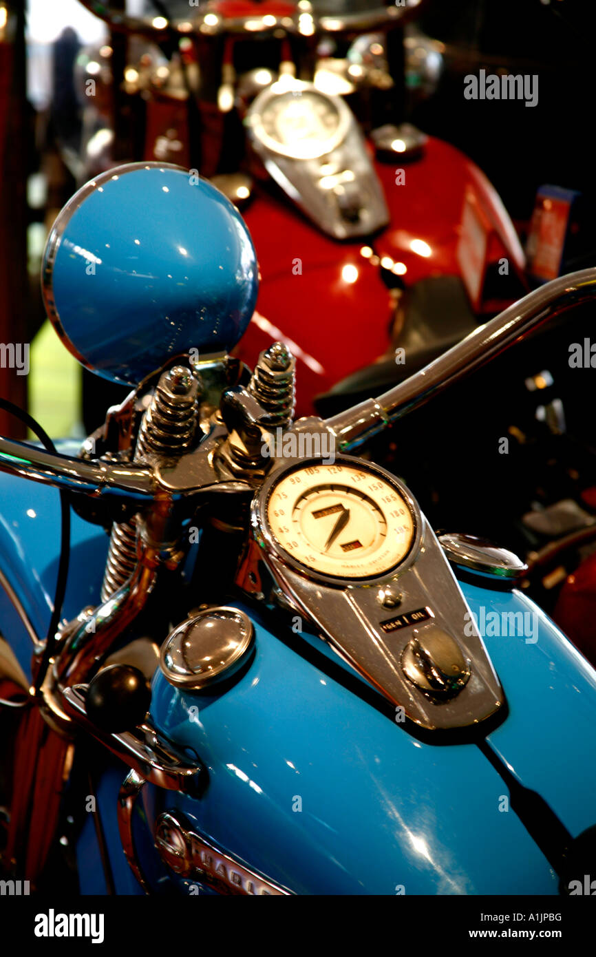 Blue harley davidson hi-res stock photography and images - Alamy