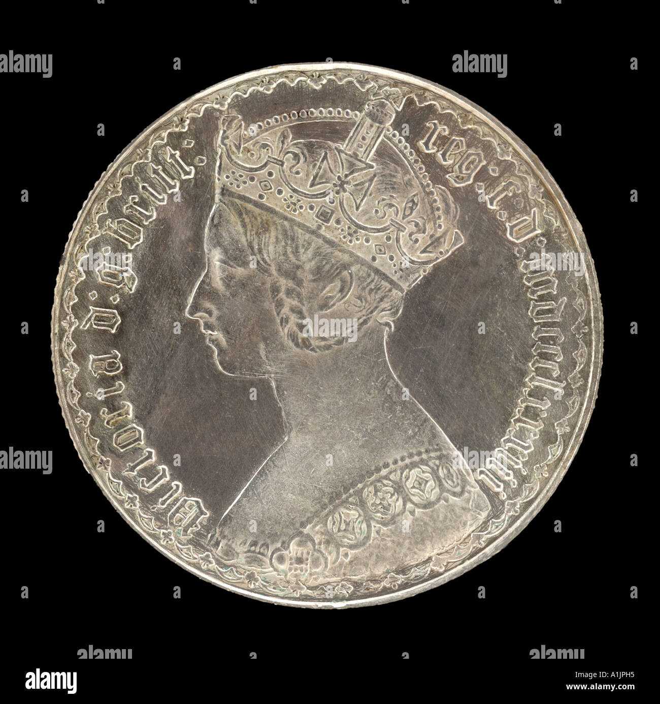 one florin tenth pound Victoria Victorian queen empress empire widow ...