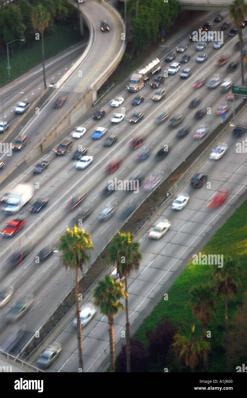 Crowded freeway los angeles california hi-res stock photography and ...
