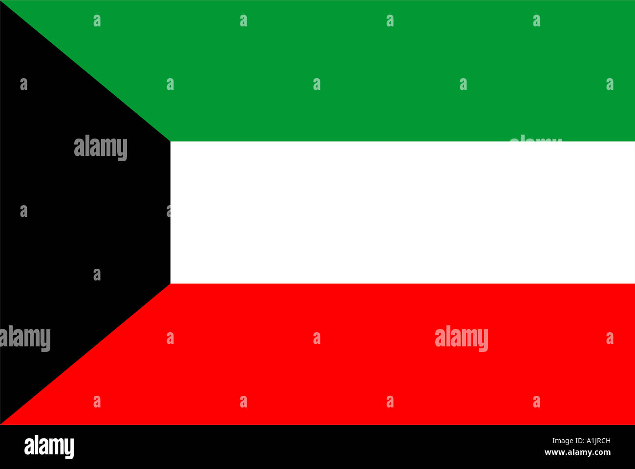 Kuwait national flag Stock Photo - Alamy