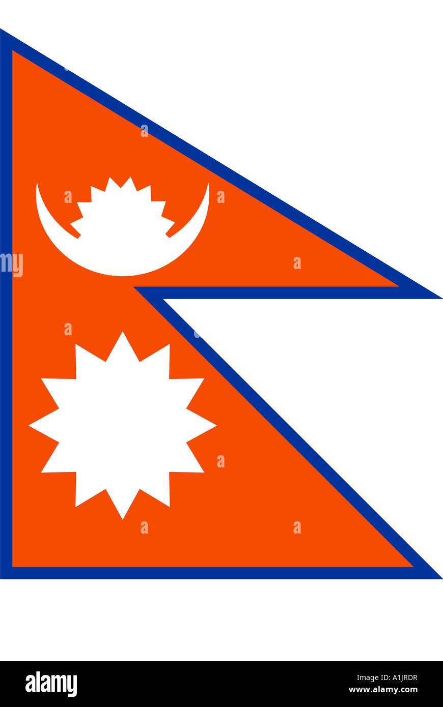 Nepal national flag Stock Photo - Alamy