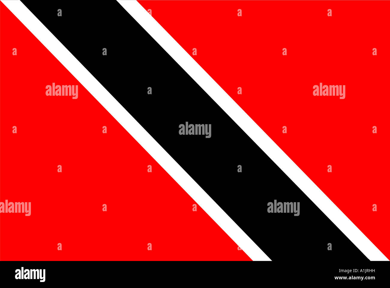 Trinidad & Tobago national flag, Trinidad & Tobago Stock Photo - Alamy