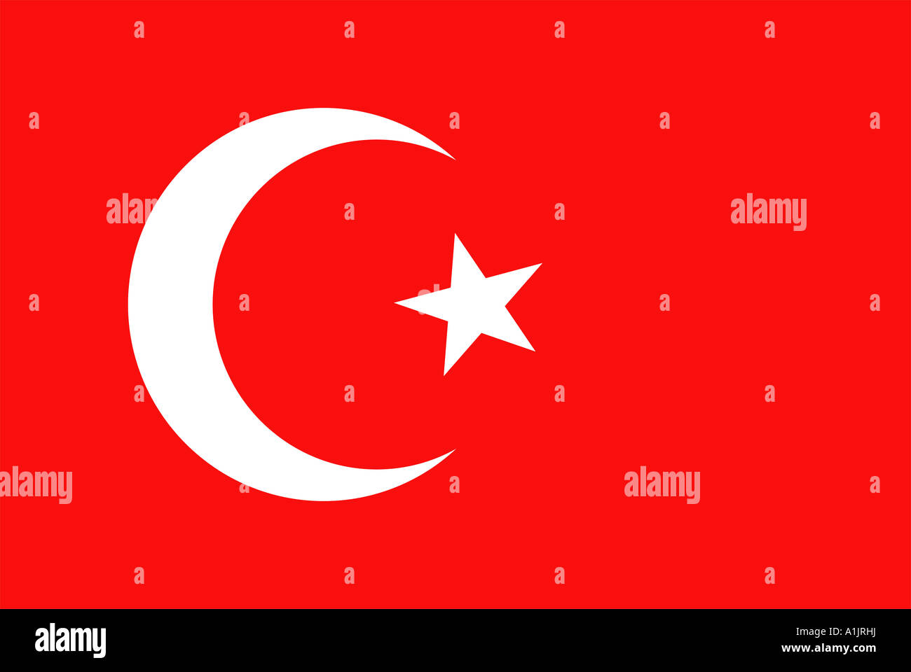 Turkey national flag Stock Photo - Alamy
